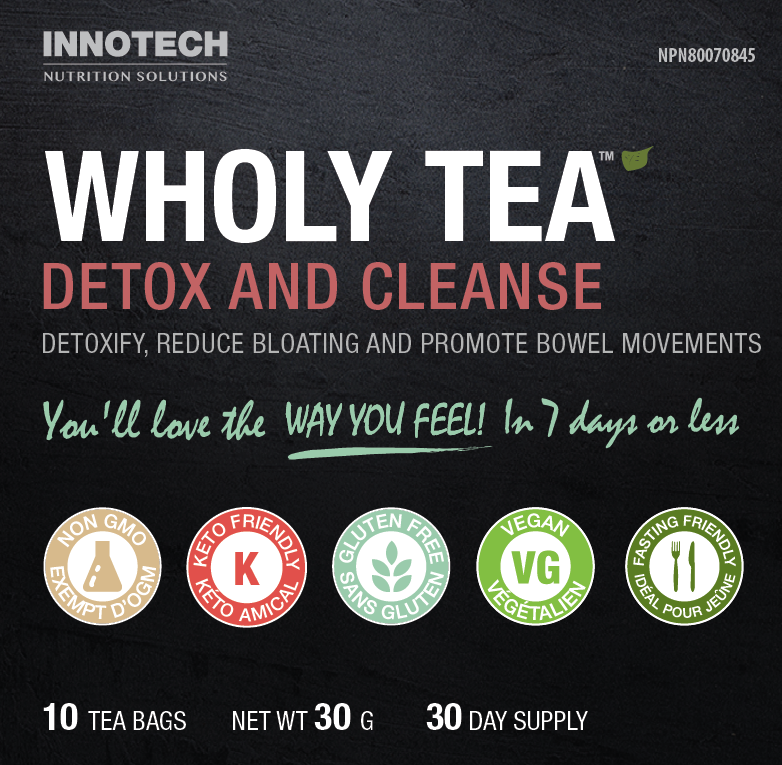 Wholy Tea Detox and Cleanse 30 Day Supply | Innotech Nutrition Solutions