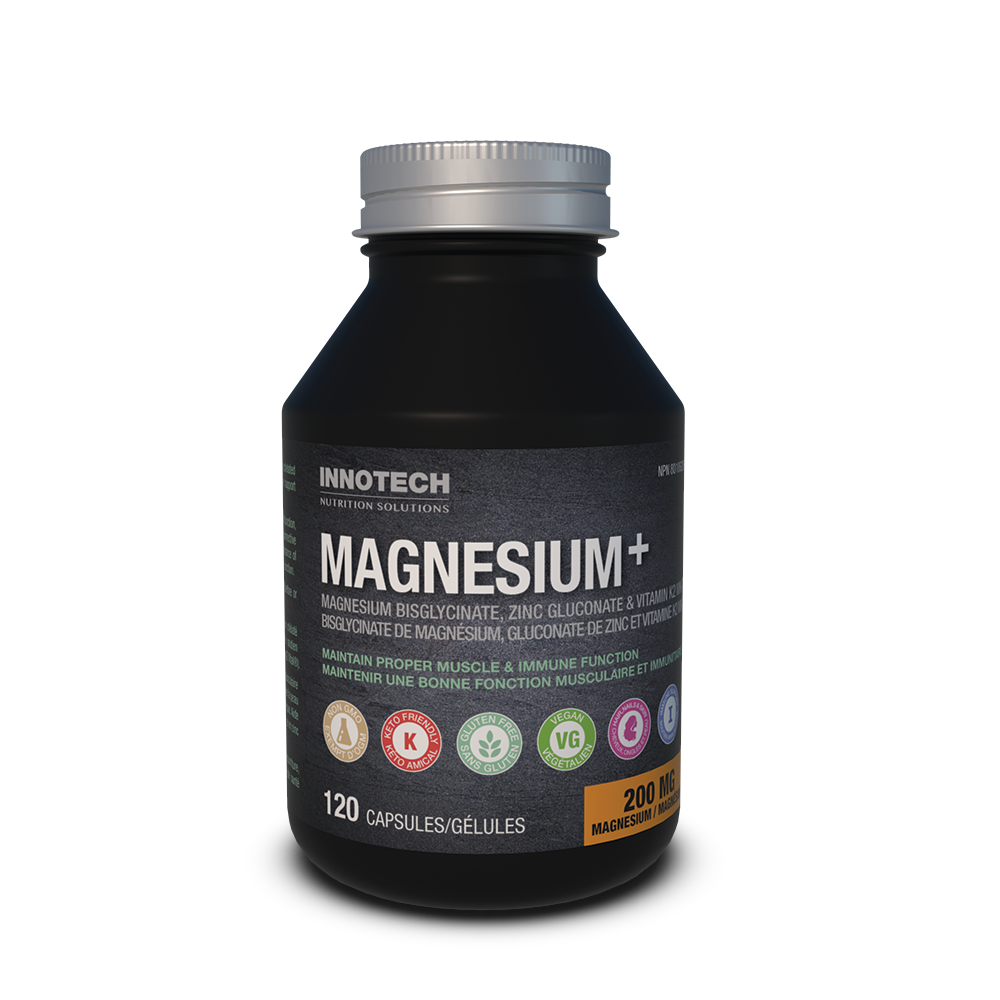 Magnesium Plus – Magnesium Bisglycinate, Zinc Gluconate & Vitamin K2 MK ...